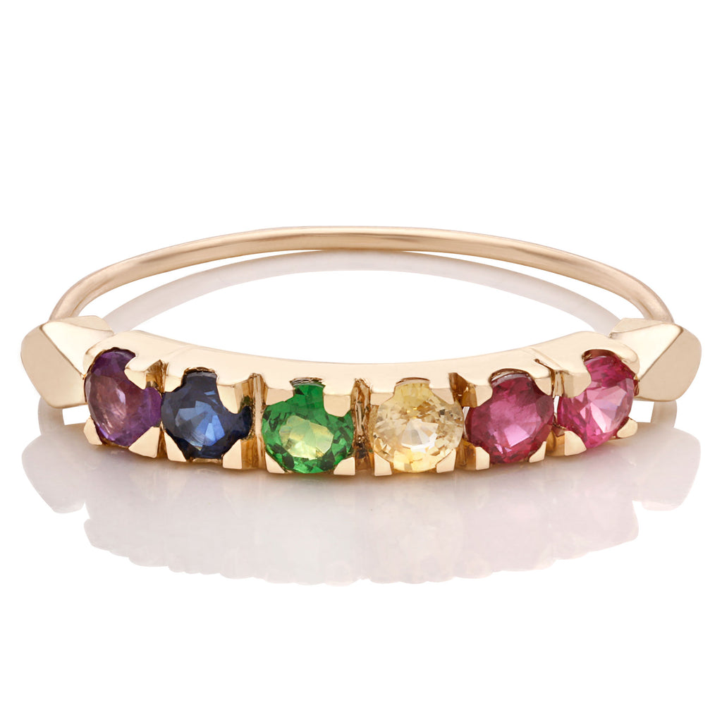 Rainbow Stack Ring – Bianca Pratt Jewelry